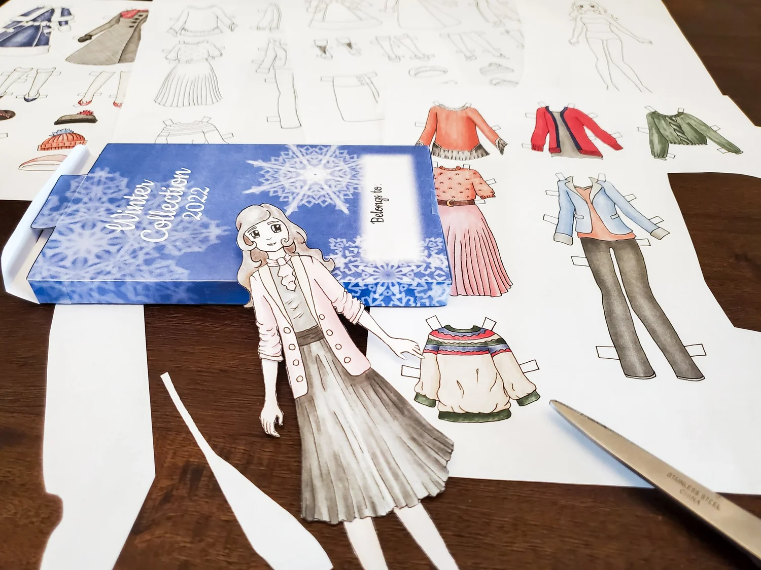 Paper Doll Print & Color - Holiday Collection — Alaina Perry