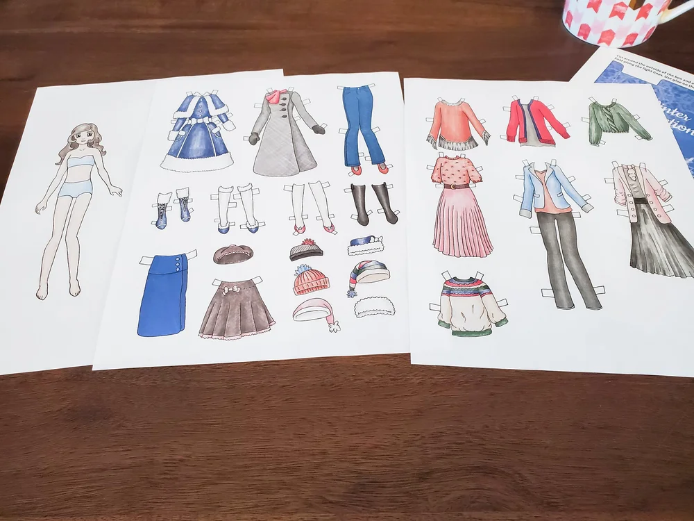 Paper Doll Print & Color - Holiday Collection — Alaina Perry
