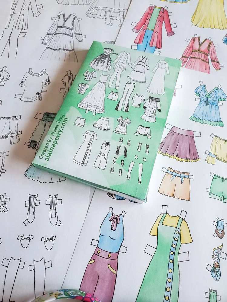 Paper Doll Cut & Color - Halloween Collection — Alaina Perry