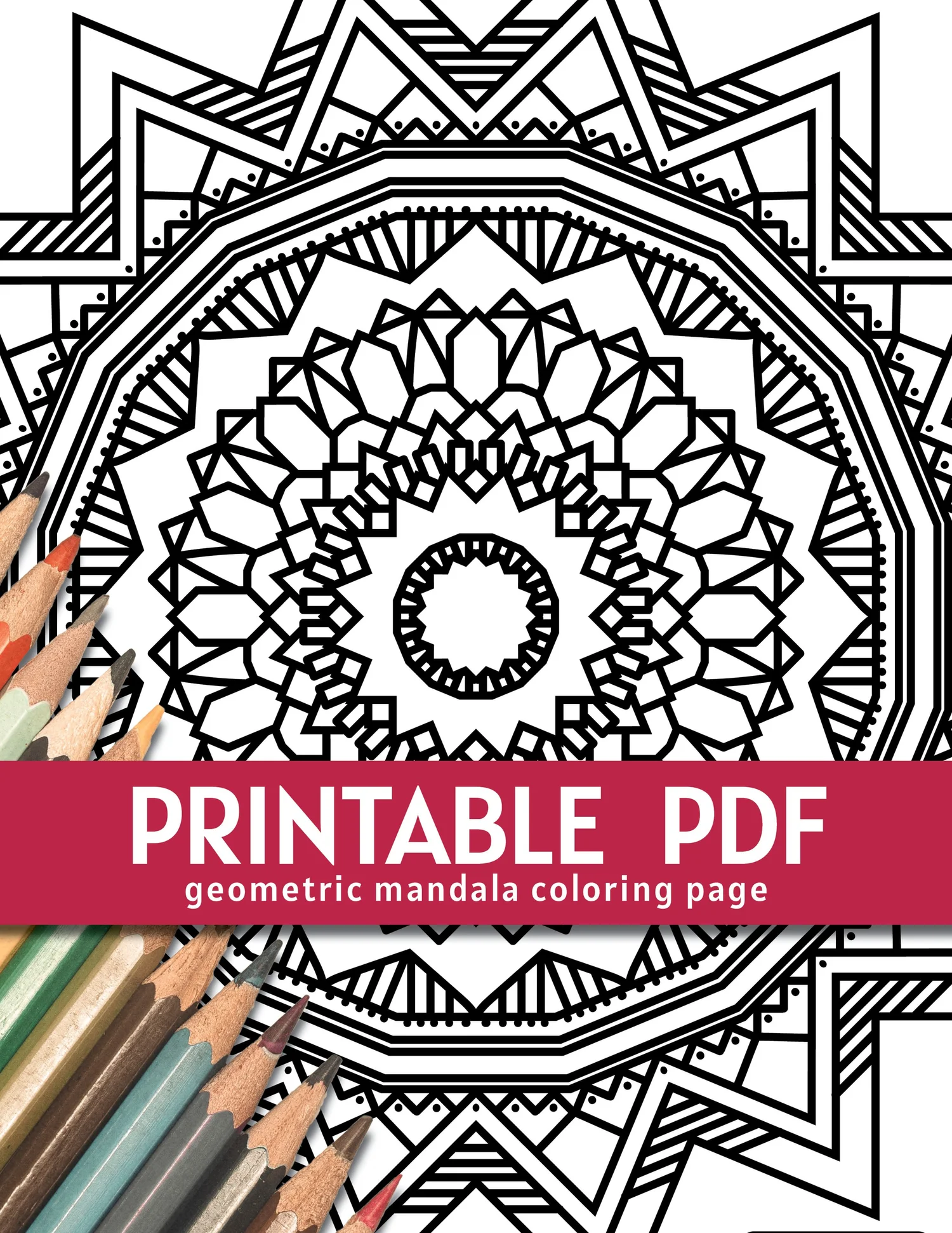 Easy Abstract Zen Doodle Coloring Page - Printable — Alaina Perry