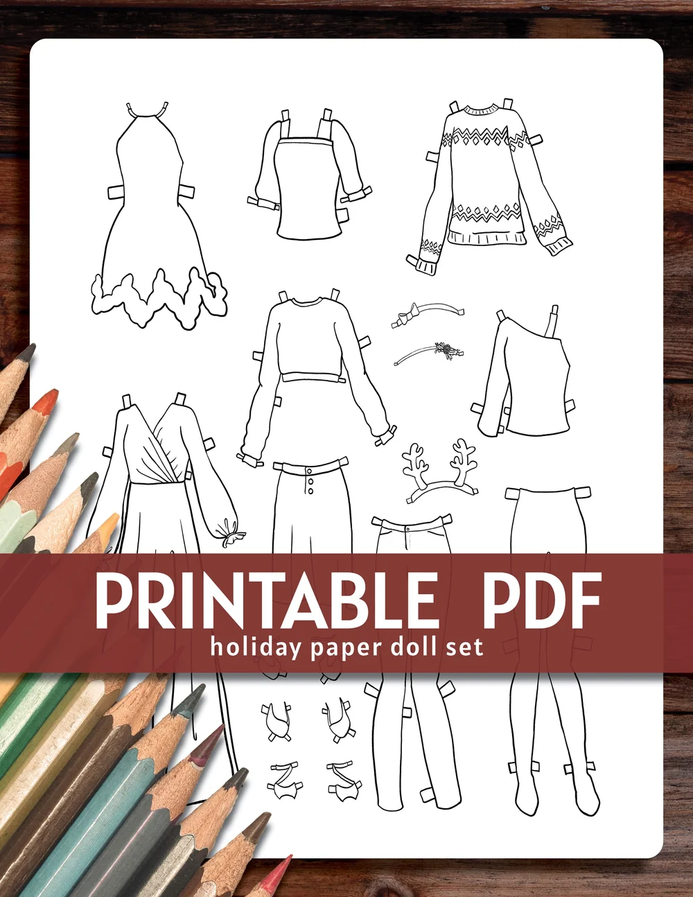 Paper Doll Cut & Color - Halloween Collection — Alaina Perry