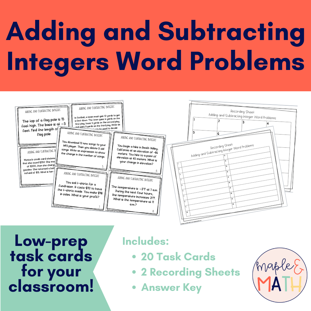 Middle School Math Resource Shop — Maple and Math