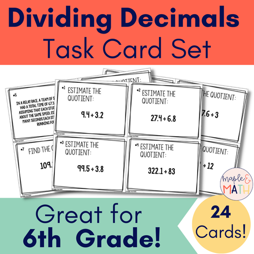 Ways to Use Task Cards in Your Classroom — Maple and Math
