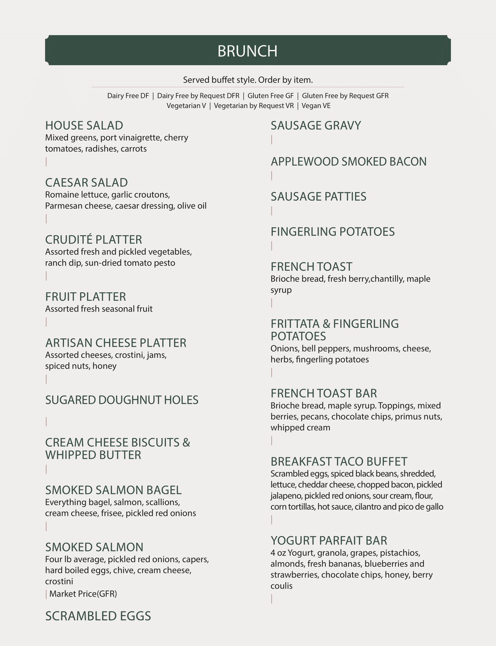 Private events — Understory