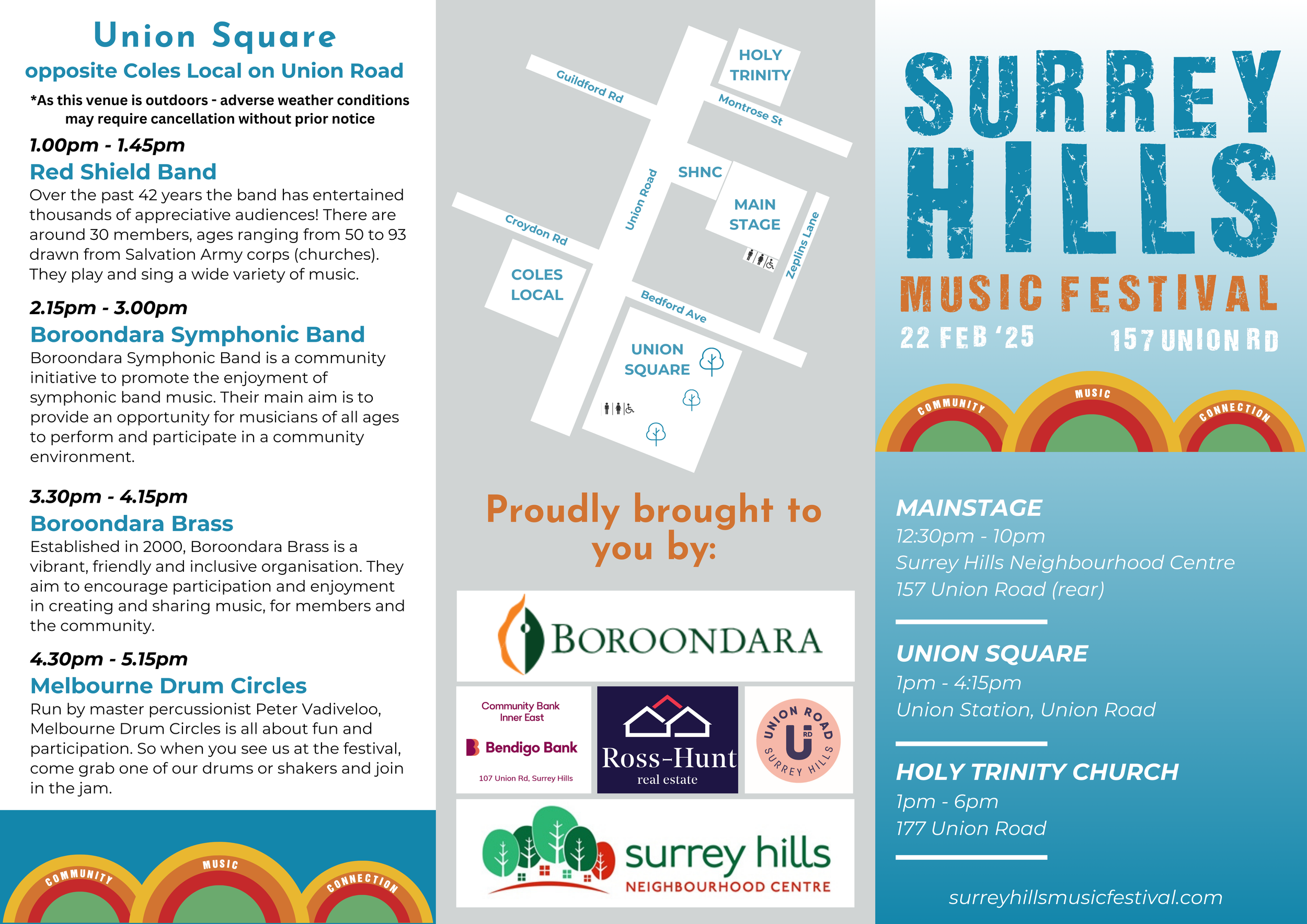 Program — Surrey Hills Music Festival