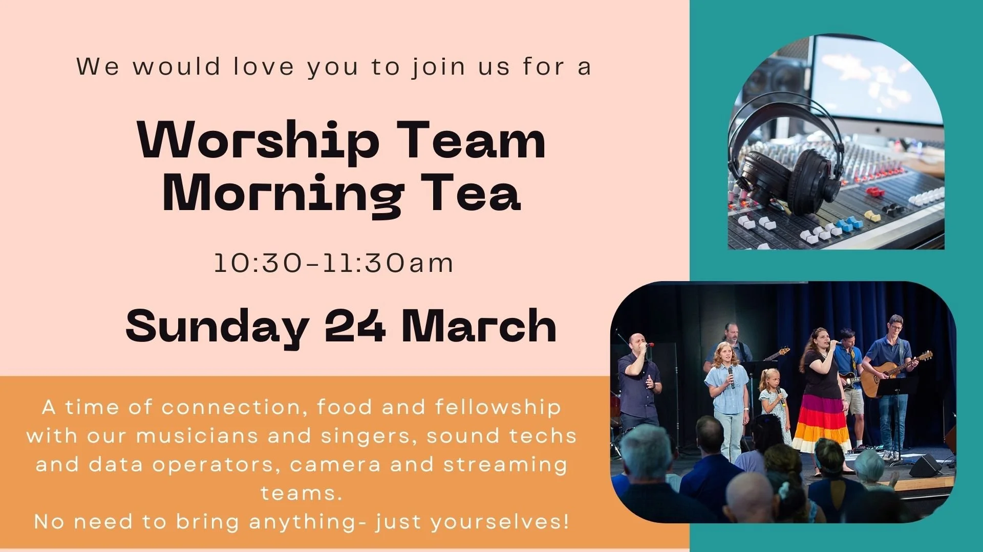 Worship Team Morning Tea — Wynnum Baptist Church