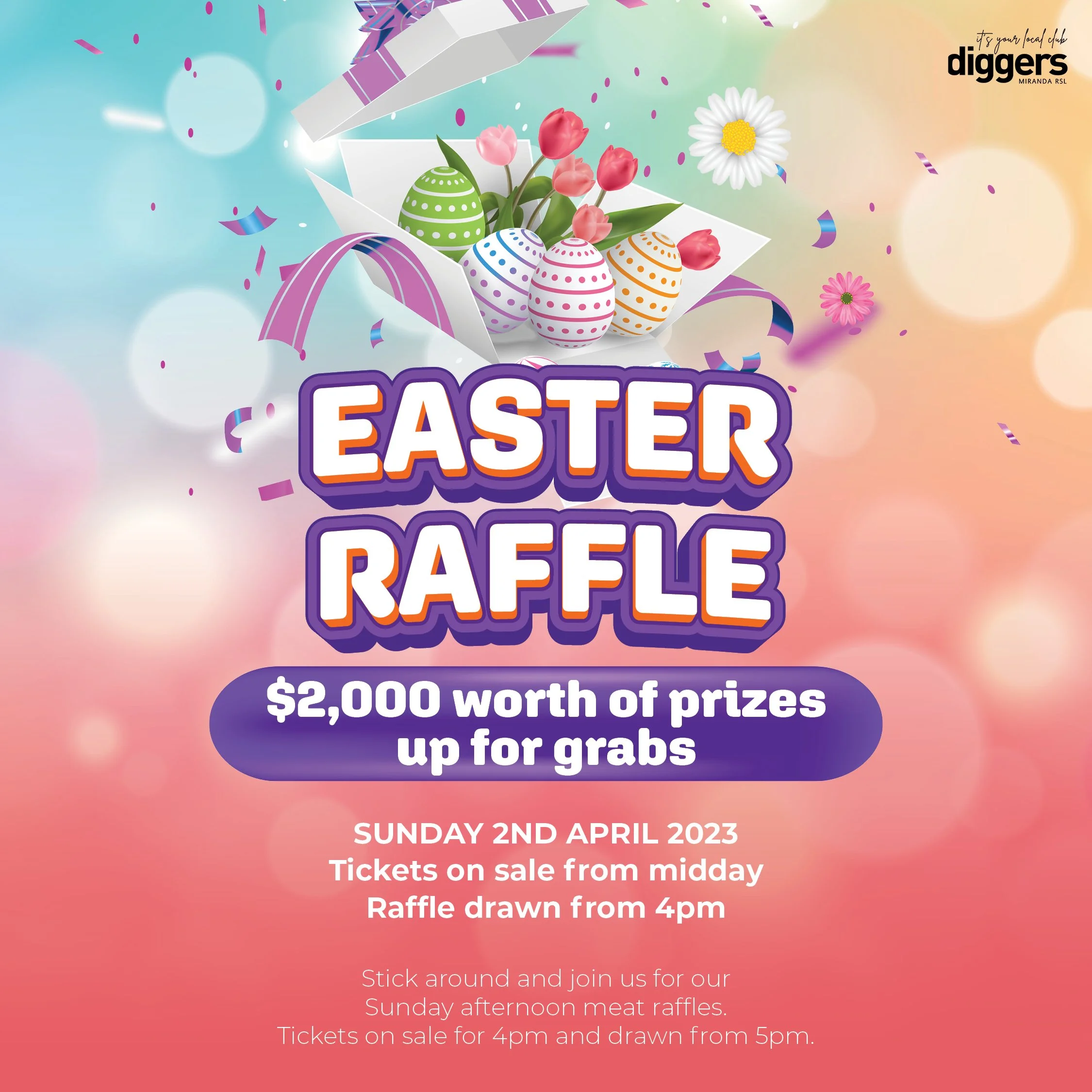 Easter Raffle 2023 — Miranda's RSL