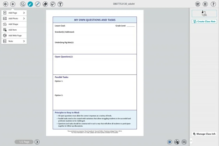 MetaMoJi ClassRoom — MetaMoJi for Business : GEMBA Note