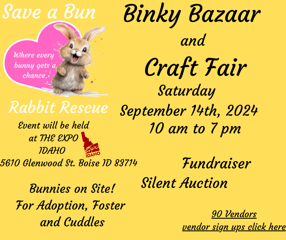 Upcoming Events — Save A Bun Rabbit Rescue