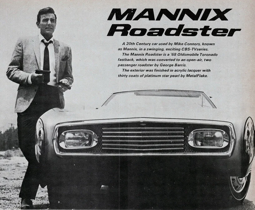 The King's Chariot: 1967 Oldsmobile Toronado “Mannix Roadster” — Dragone Classic Motorcars
