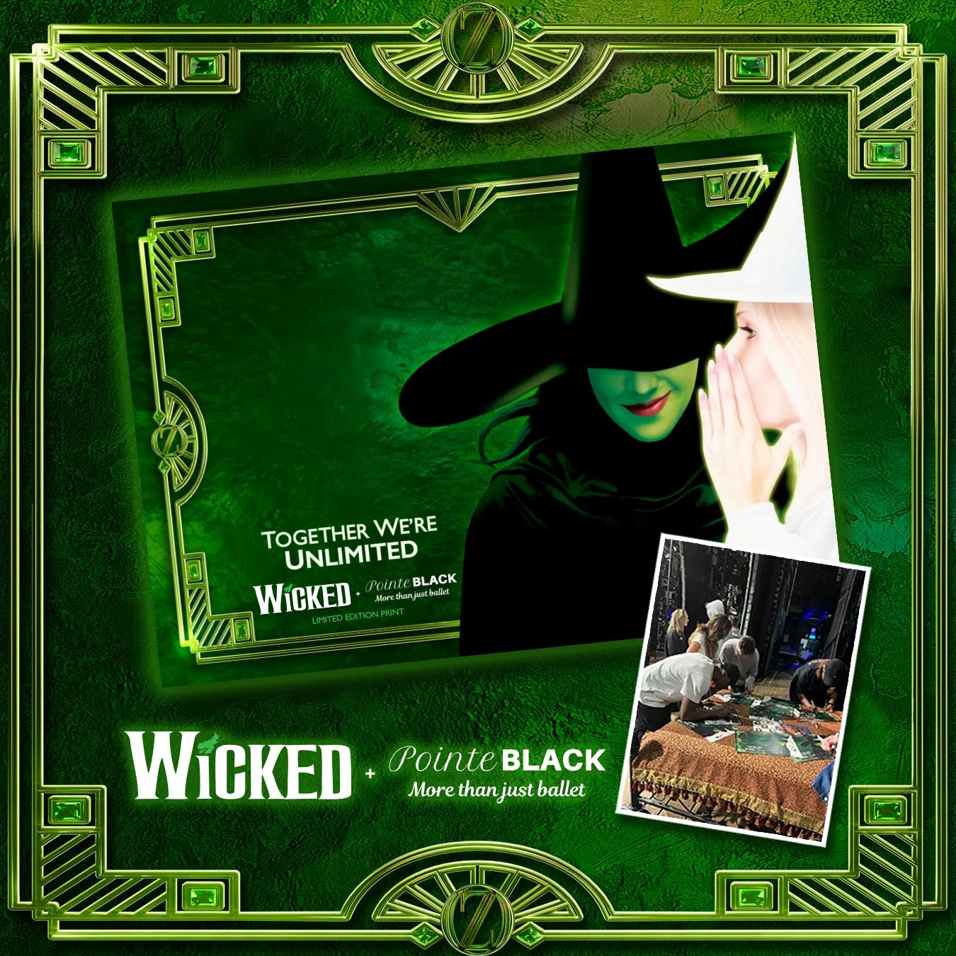 Wicked x PB Limited Edition A3 Poster — Pointe Black