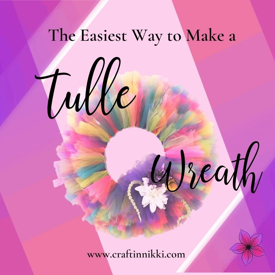 The Easiest Way to Make a Tulle Wreath