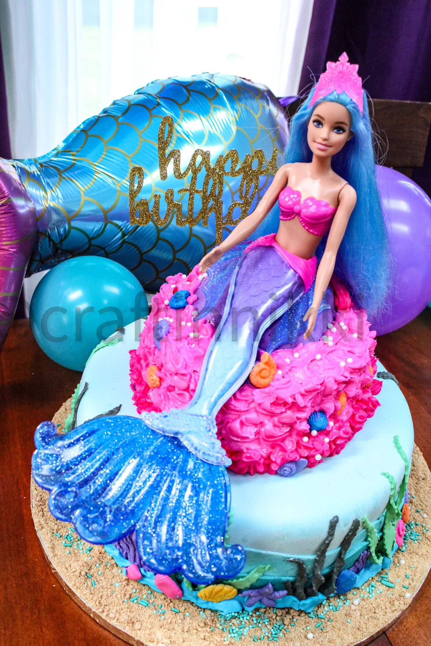 Make a Huge Splash with Your Mermaid Doll Cake