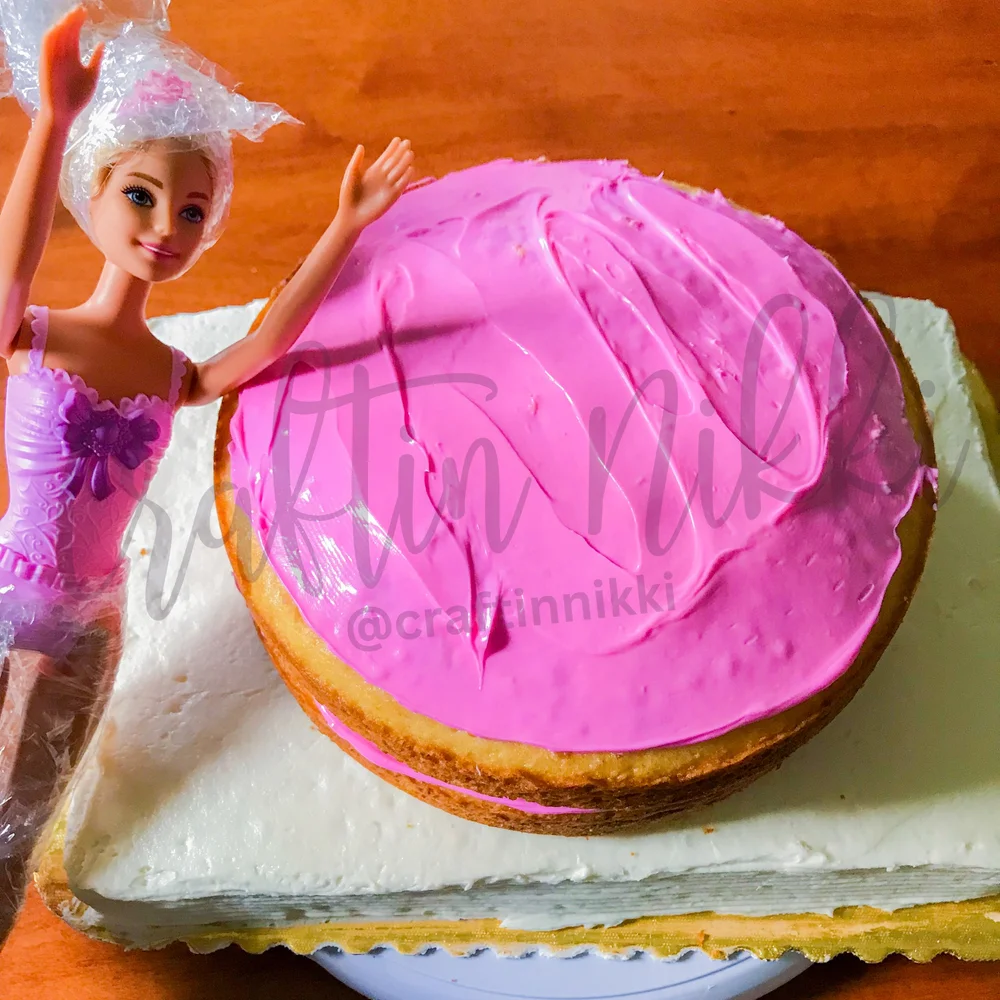 DIY Barbie Doll Cake Tutorial by Craftin Nikki