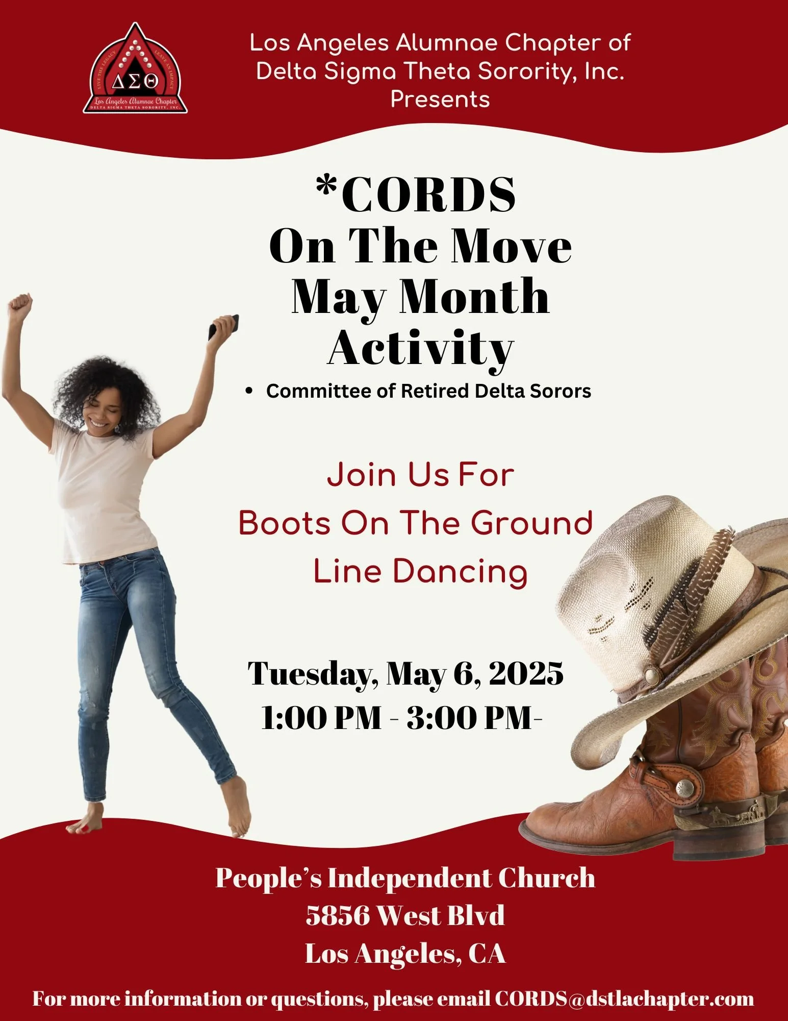 CORDS on the MOVE - Line Dancing Class — Los Angeles Alumnae Chapter of ...