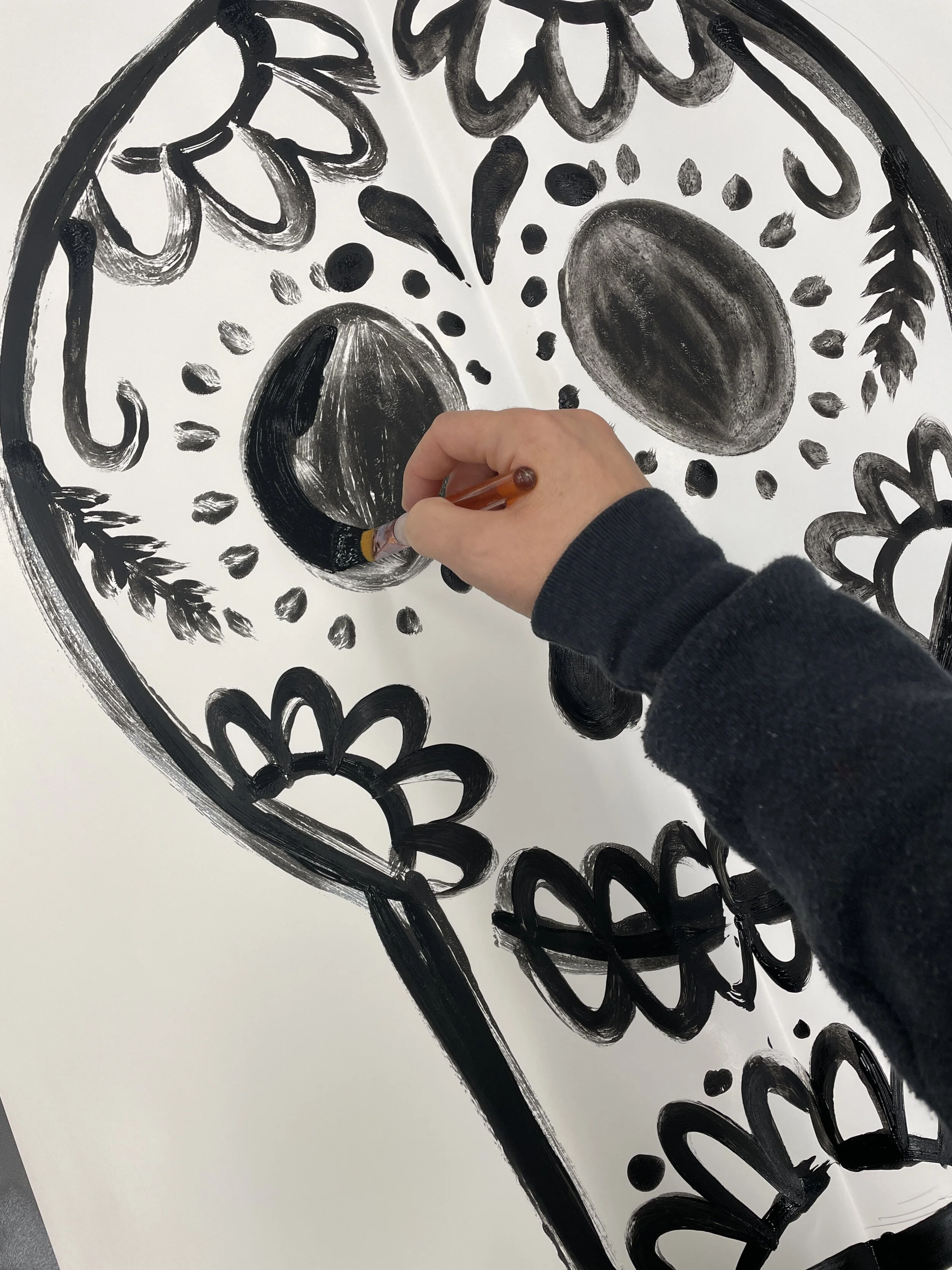 Oversized Symmetrical Sugar Skulls (Part 1) – Art With Mrs. E