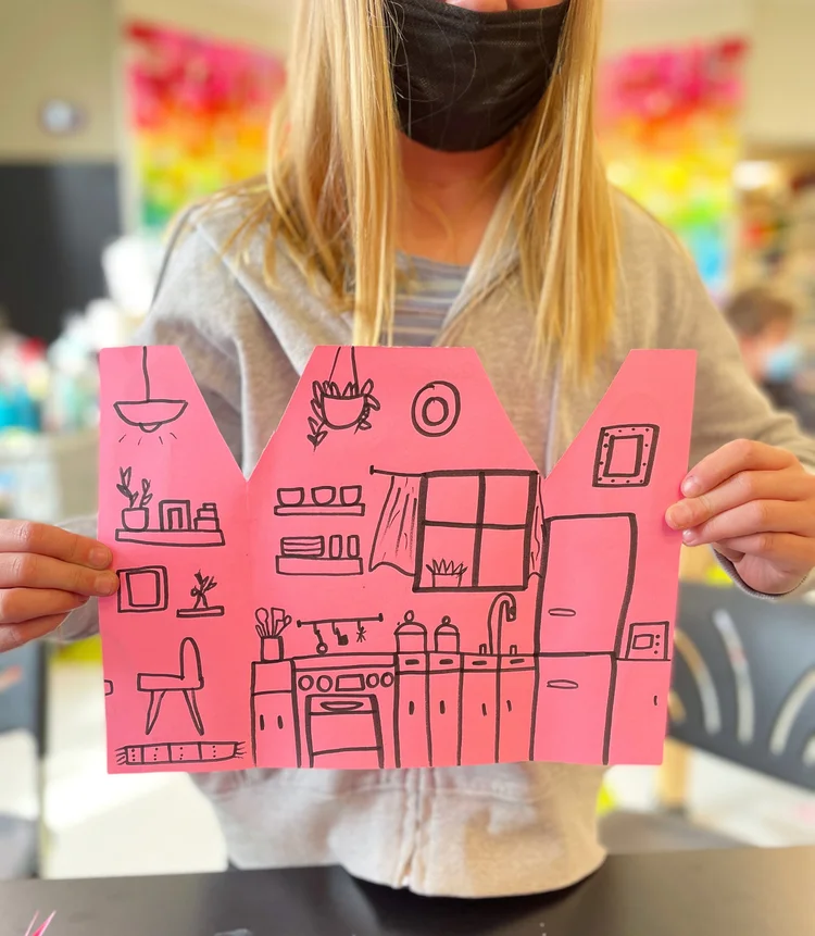 Home For the Holidays Art Lesson – Art With Mrs. E