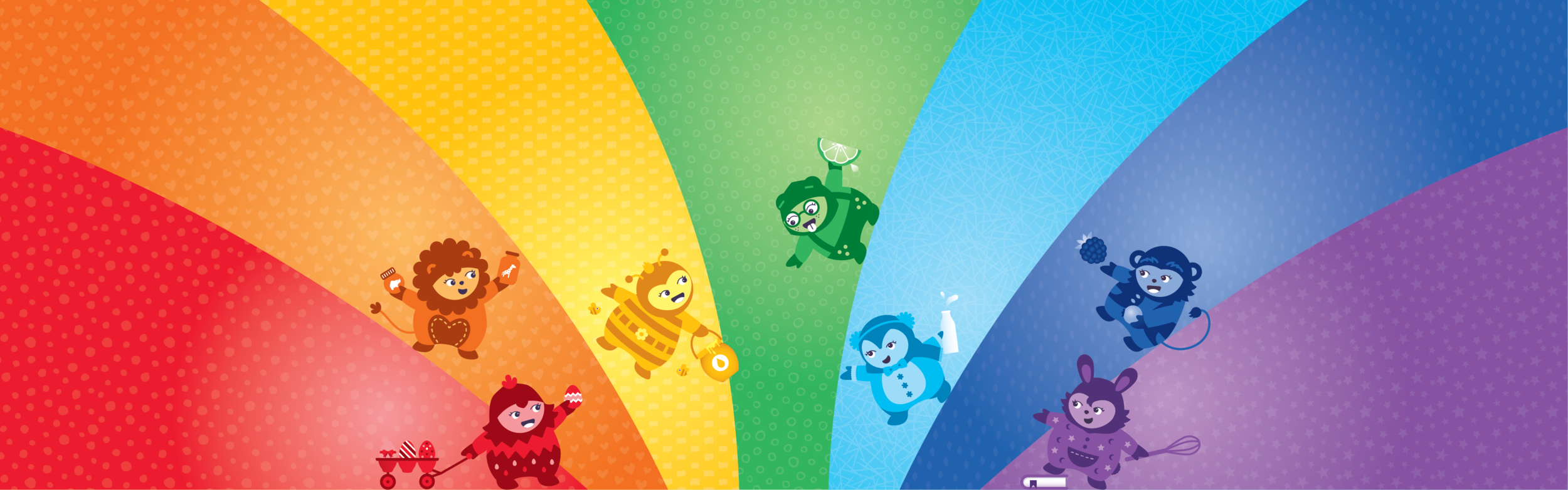 Characters — The Wonderful Rainbow Children's Book