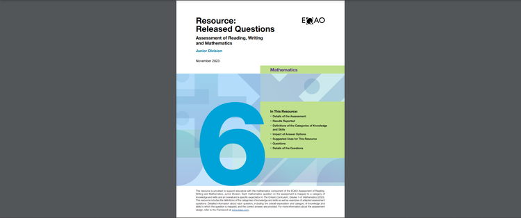 EQAO Sample Tests for Grd. 3, 6, 9, 10 — EZ-Teach