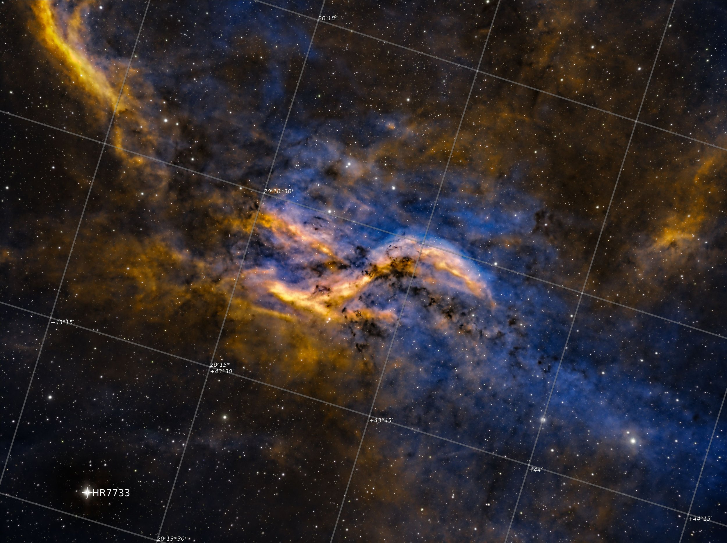 DWB 111/119 - A Reprocess of The Propeller Nebula - in SHO ~ 10 hours — Cosgrove's Cosmos