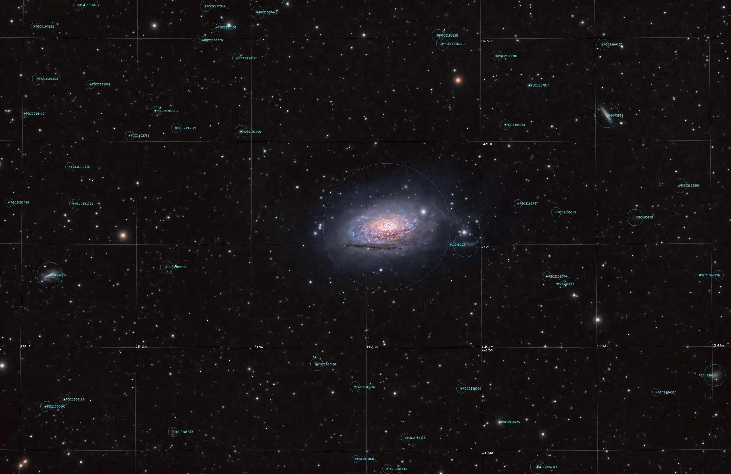 Messier 63 - The Sunflower Galaxy in HaLRGB (First Light on My New ZWO ...