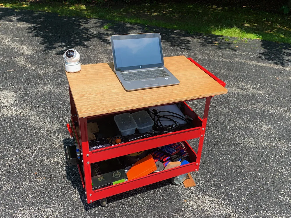 Mobile Astrophotography Cart and Computer Table — Cosgrove's Cosmos