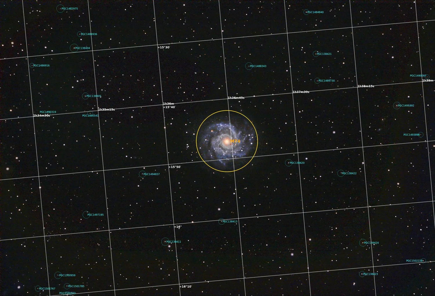 Messier 74 - The Phantom Galaxy — Cosgrove's Cosmos