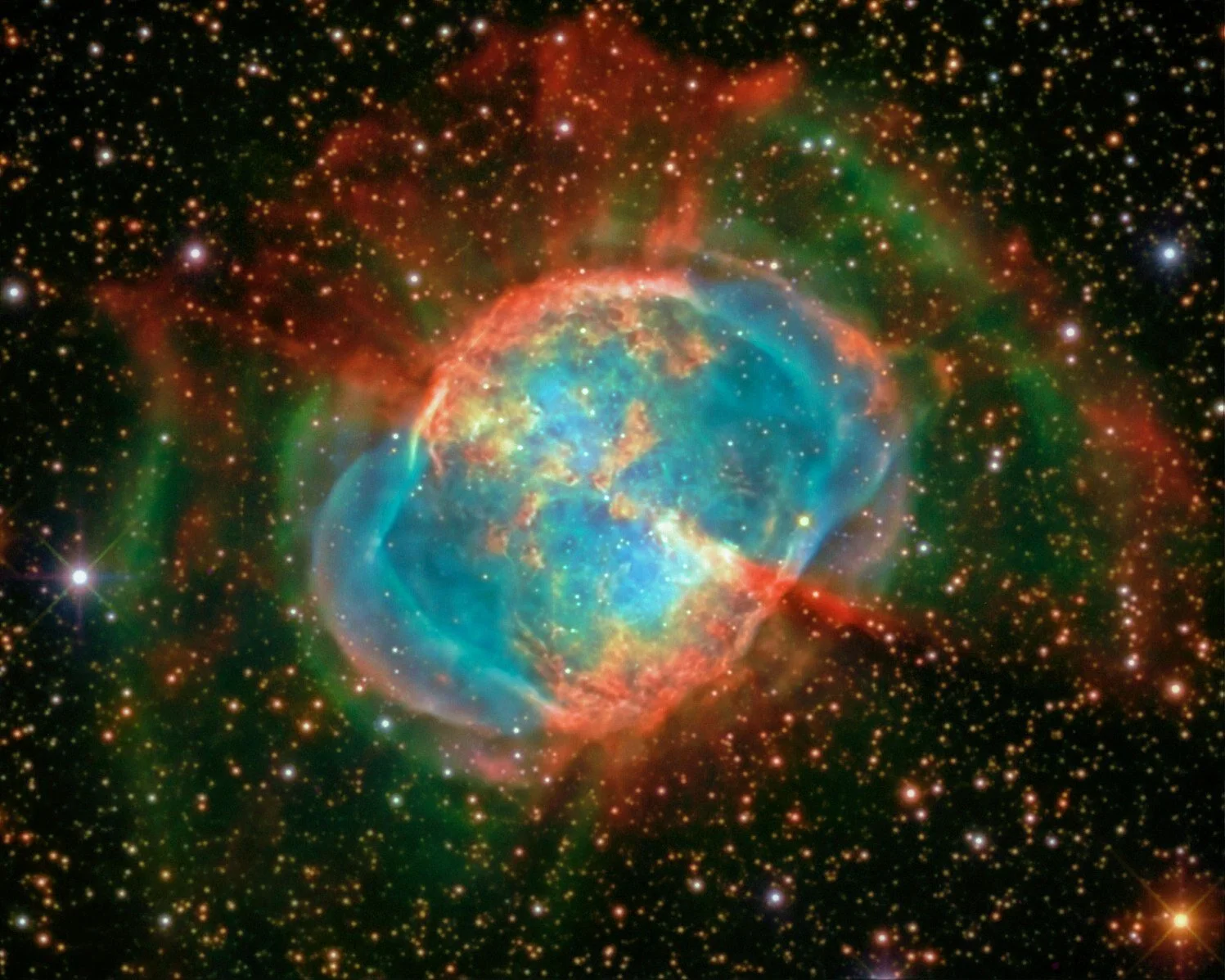 Messier 27 - The Dumbbell Nebula in Narrowband - 10.25 Hours — Cosgrove's Cosmos