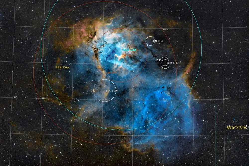 SH2-132 - A Reprocess of The Lion Nebula in SHO (8.33 hours) — Cosgrove ...