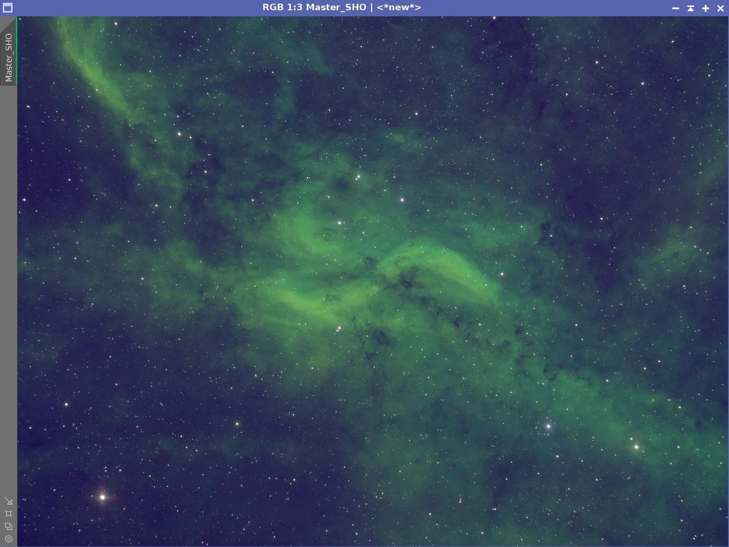 DWB 111/119 - A Reprocess of The Propeller Nebula - in SHO ~ 10 hours ...