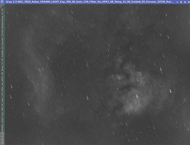 NGC 7822 - The Central Portion of the Question Mark Nebula (~14 hours ...