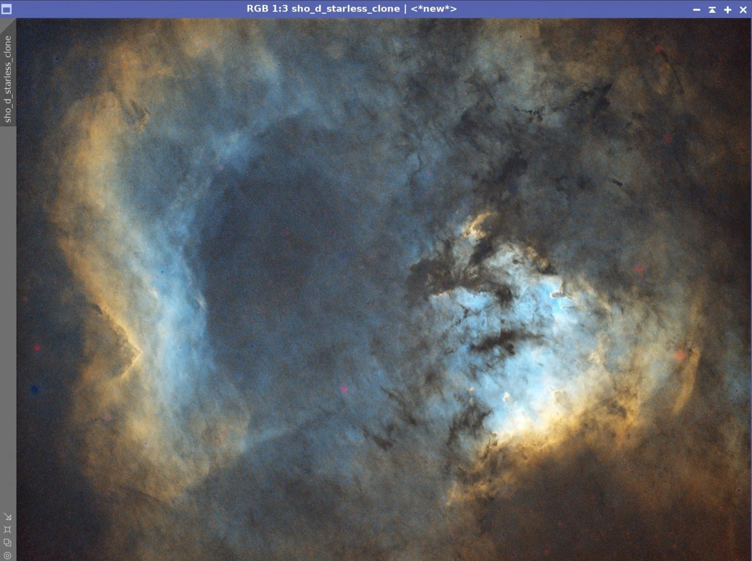 NGC 7822 - The Central Portion of the Question Mark Nebula (~14 hours ...