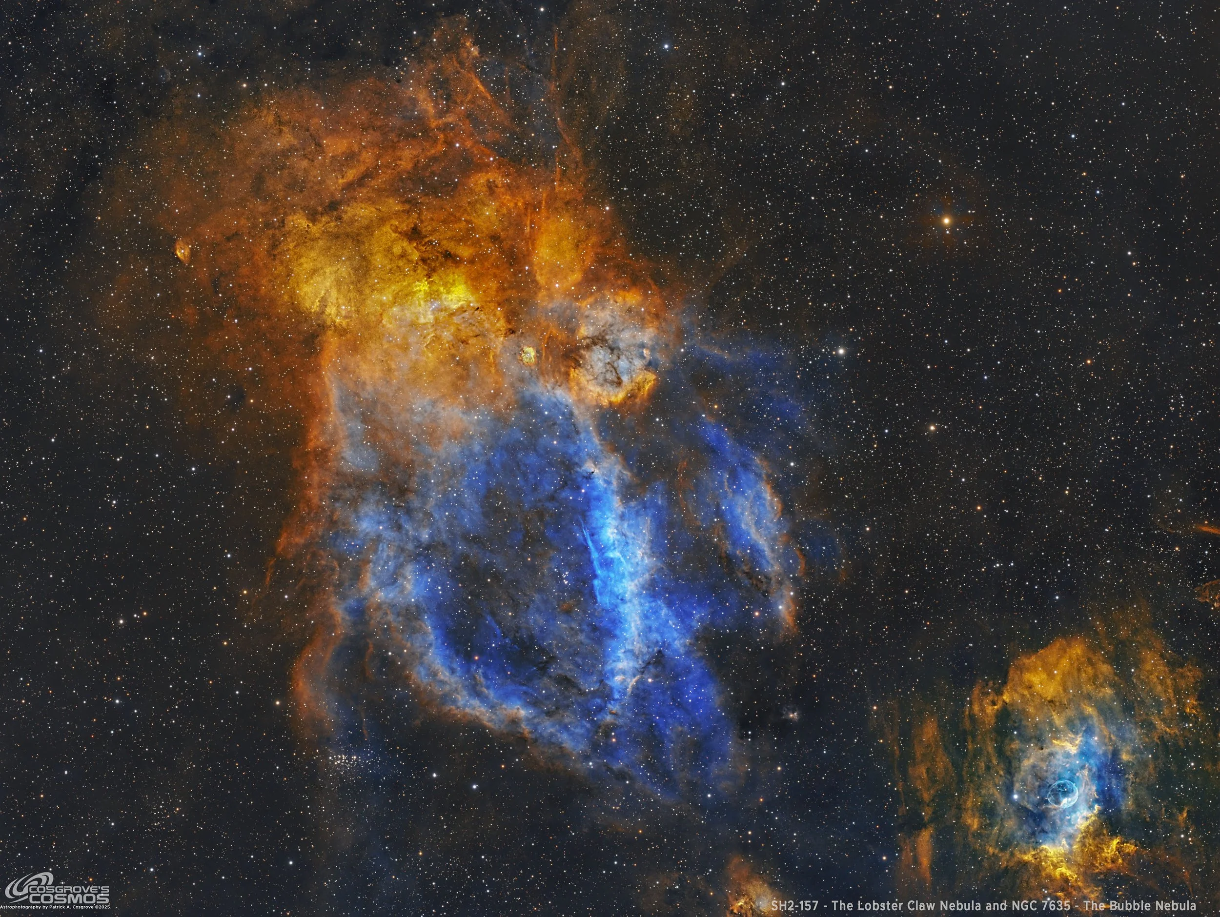 SH2-157 – The Lobster Claw Nebula - 34.5 Hours of SHOrgb! Plus The ...