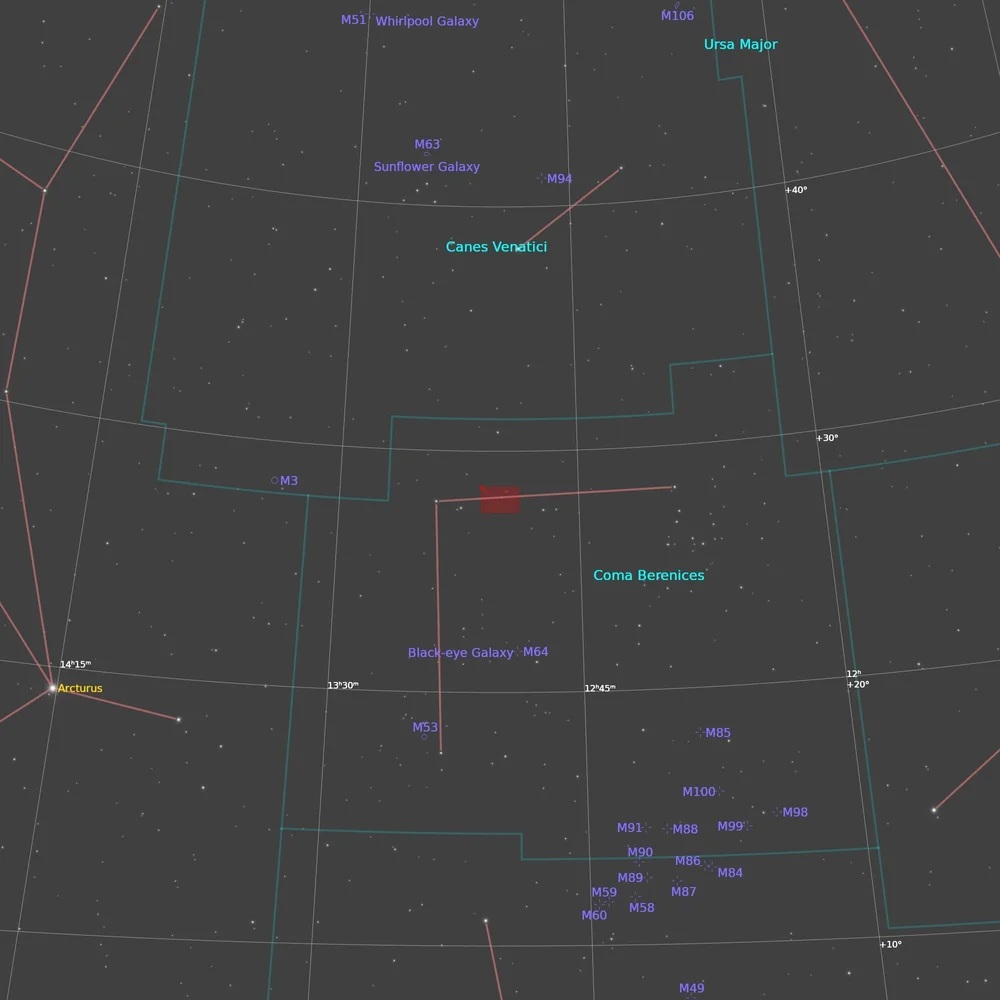 The Coma Cluster of Galaxies (Abell 1566) - Zoom In! 1000 Galaxies ...