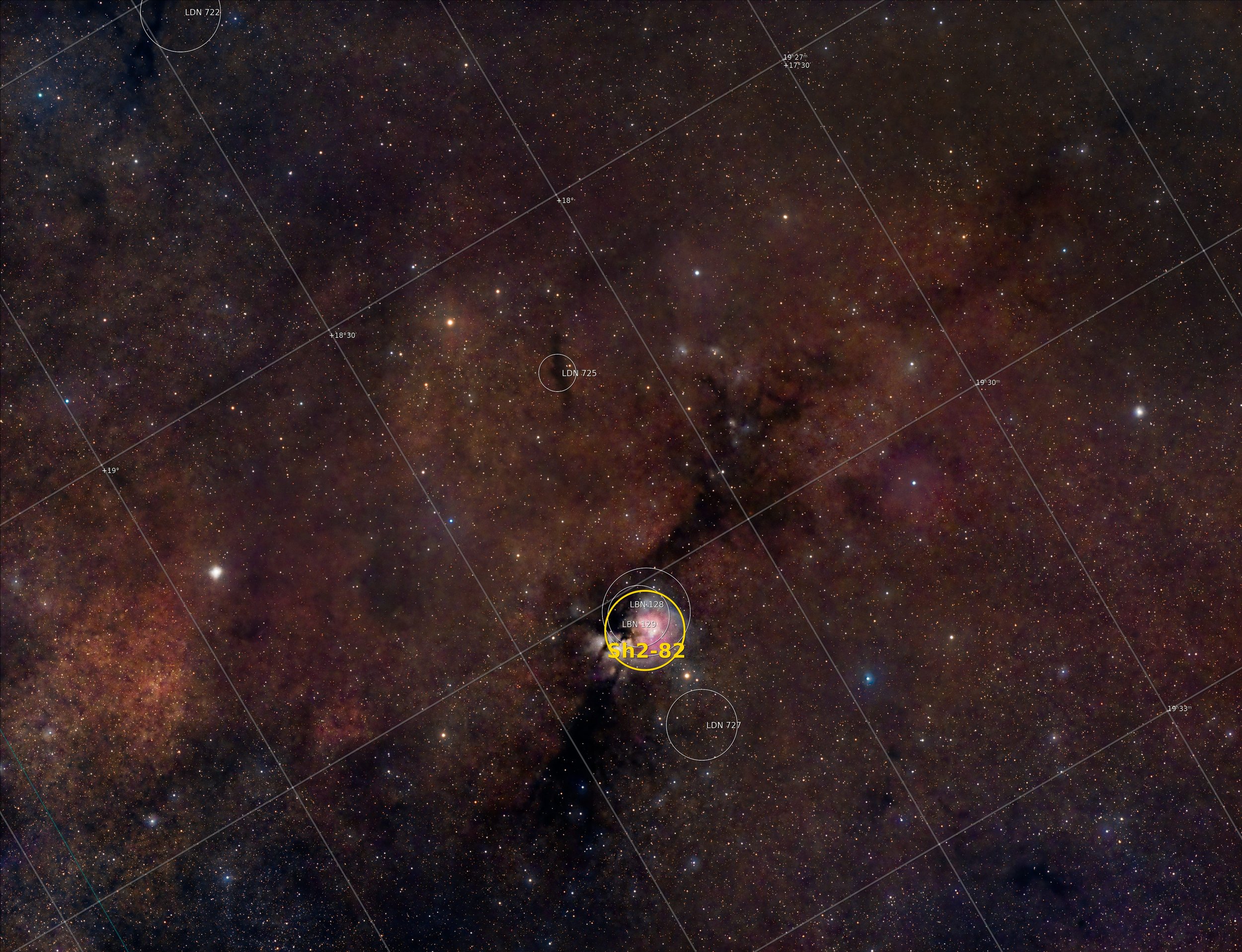 SH2-82 - The Little Cocoon Nebula - 7.3 Hours in LRGB — Cosgrove's Cosmos