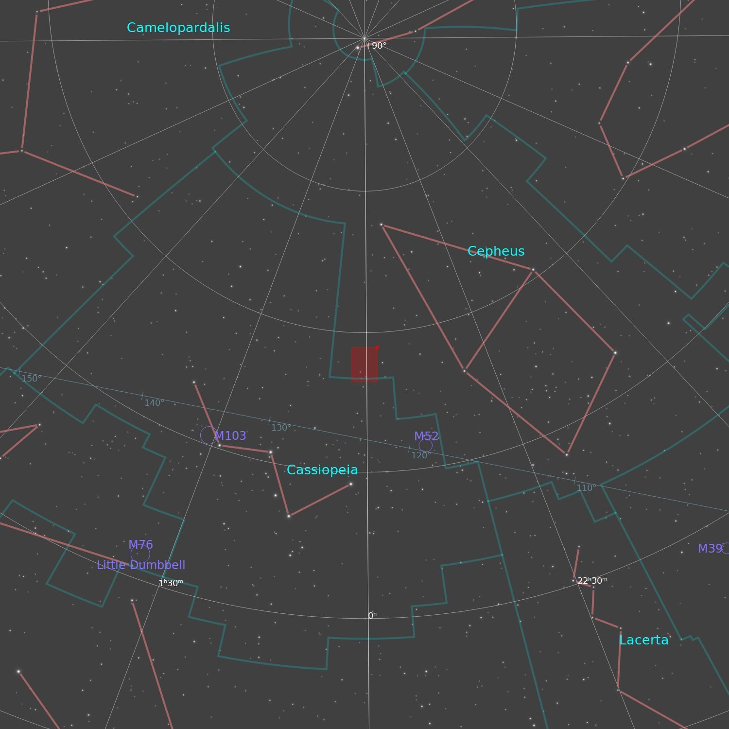 NGC 7822 - The Central Portion of the Question Mark Nebula (~14 hours ...