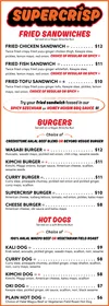 Menu – SuperCrisp