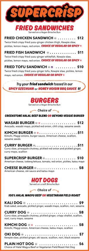 Menu – SuperCrisp