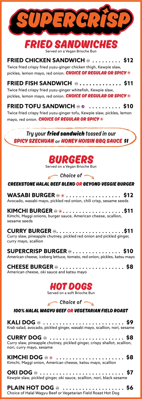 Menu – SuperCrisp