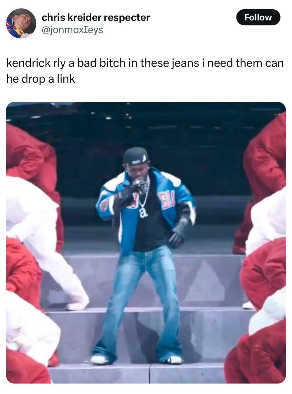 Kendrick Lamar Makes A Political Statement In Bootcut Jeans During ...