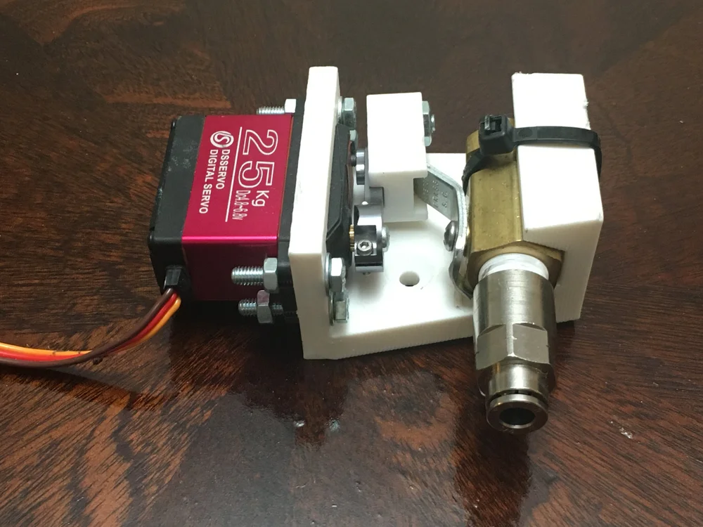 Servo-Actuated Ball Valve — Half Cat Rocketry