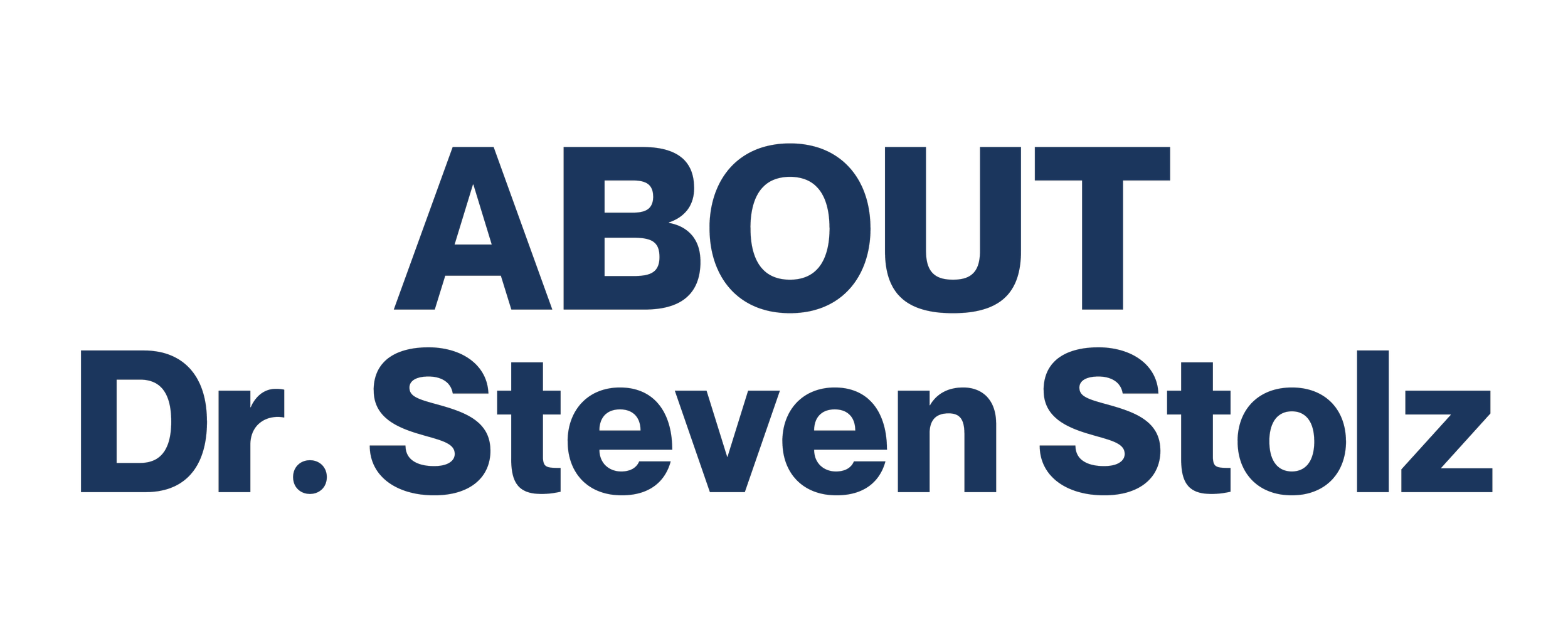 About — Dr. Steven Stolz