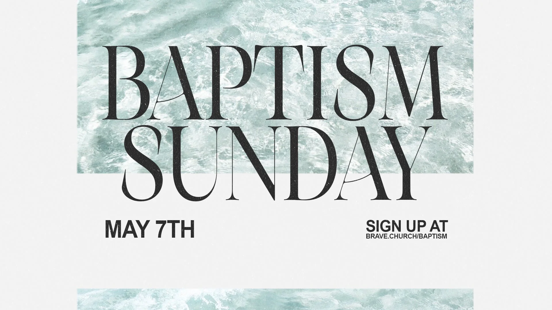 Baptism Sunday