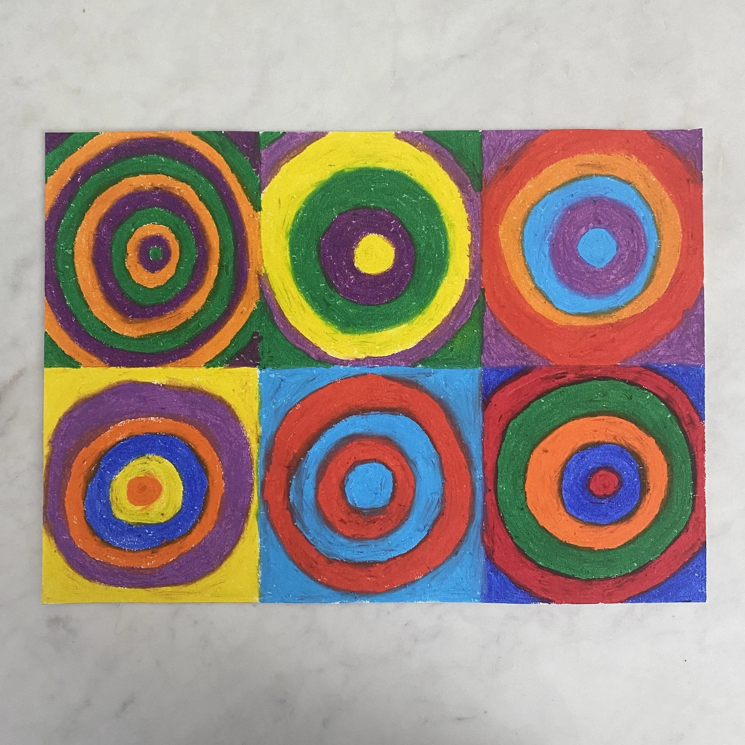 Easy craft ideas for kids – Kandinsky Circle Art — Sarah Ransome Art