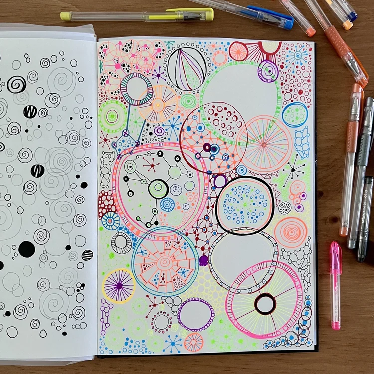 Mindful Art - Drawing Simple Circles — Sarah Ransome Art