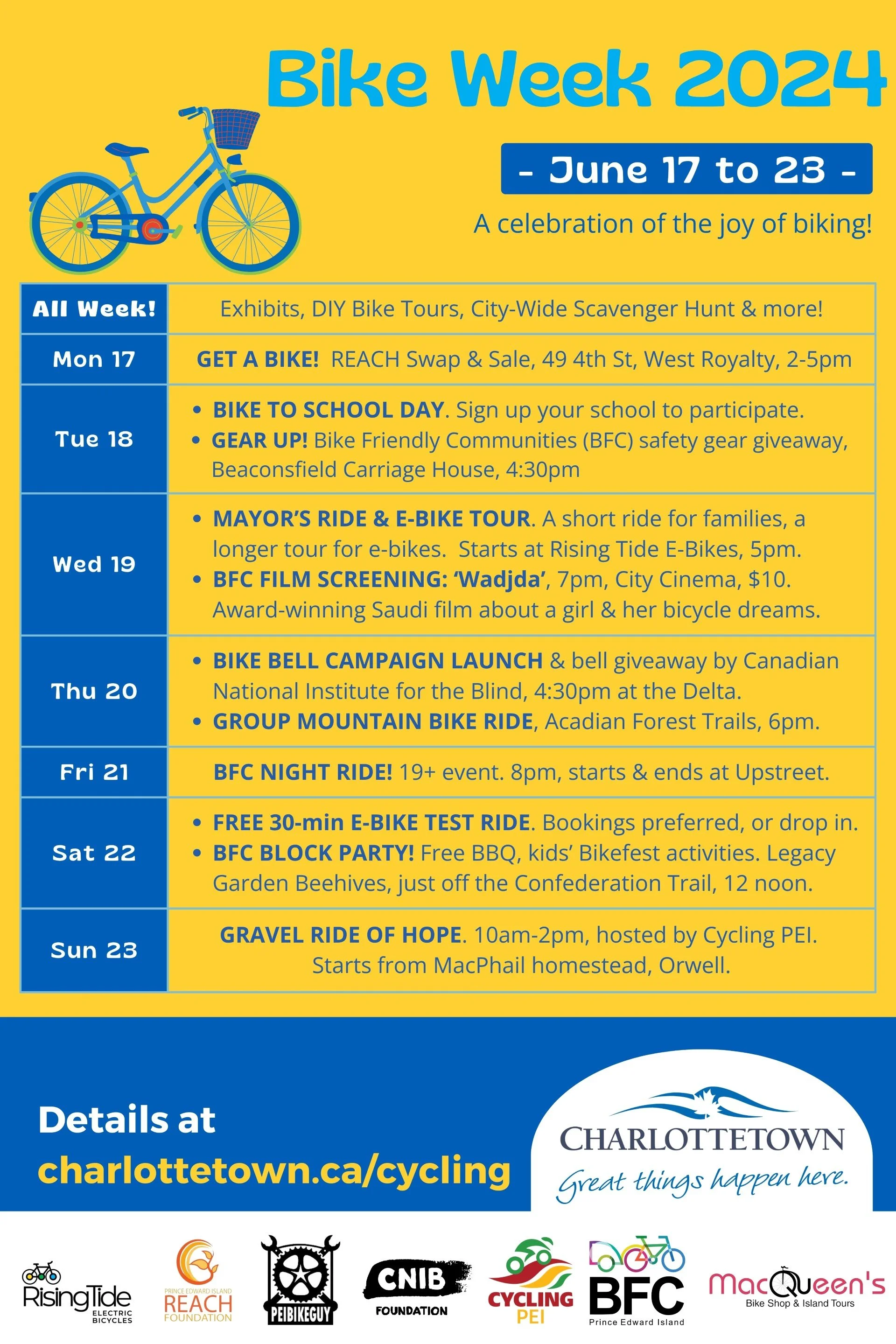 Charlottetown Bike Week — Cycling PEI