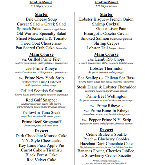 PRIX-FIXE Menu — Home