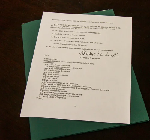 ARMY Directive 2022-06 | Global Military Lactation Community