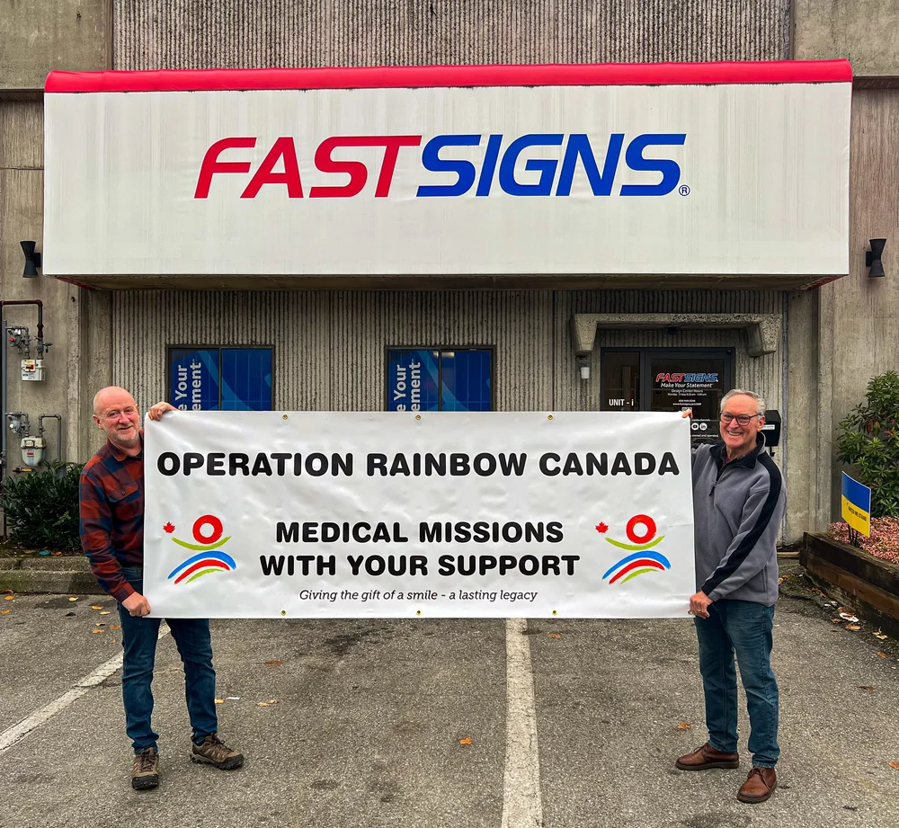 Thank you Fast Signs — Operation Rainbow Canada