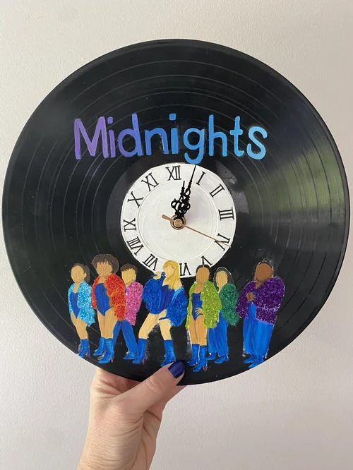 "Midnights" Taylor Swift Clock — Taylor Varron Art